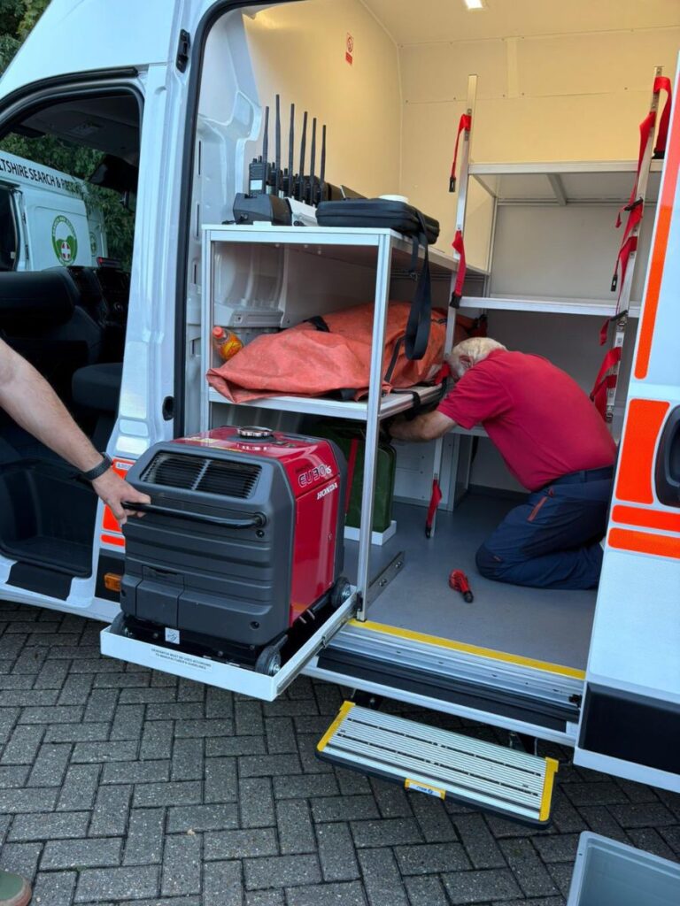 Equipment support unit fitted with new generator - Selwood Housing